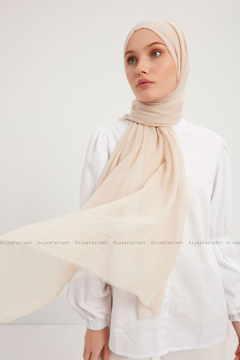 Afet - Beige Comfort Hijab - Hijab