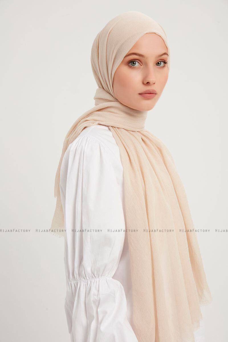 Afet - Beige Comfort Hijab - Hijab