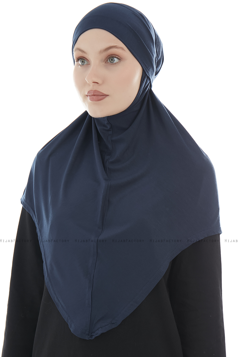 Sefa - Navy Blue One-Piece Al Amira Hijab - Hijab