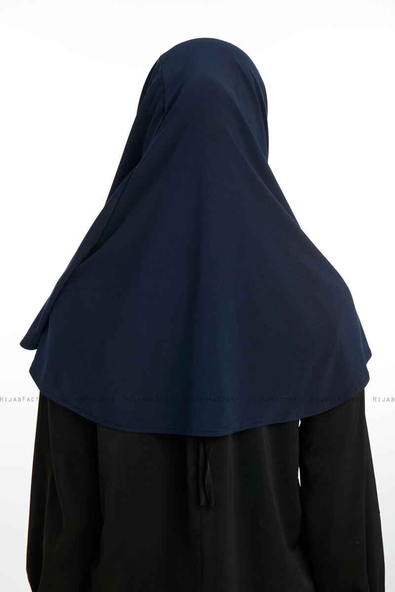 Ilay - Navy Blue Sandy Turban Hijab - Hijab