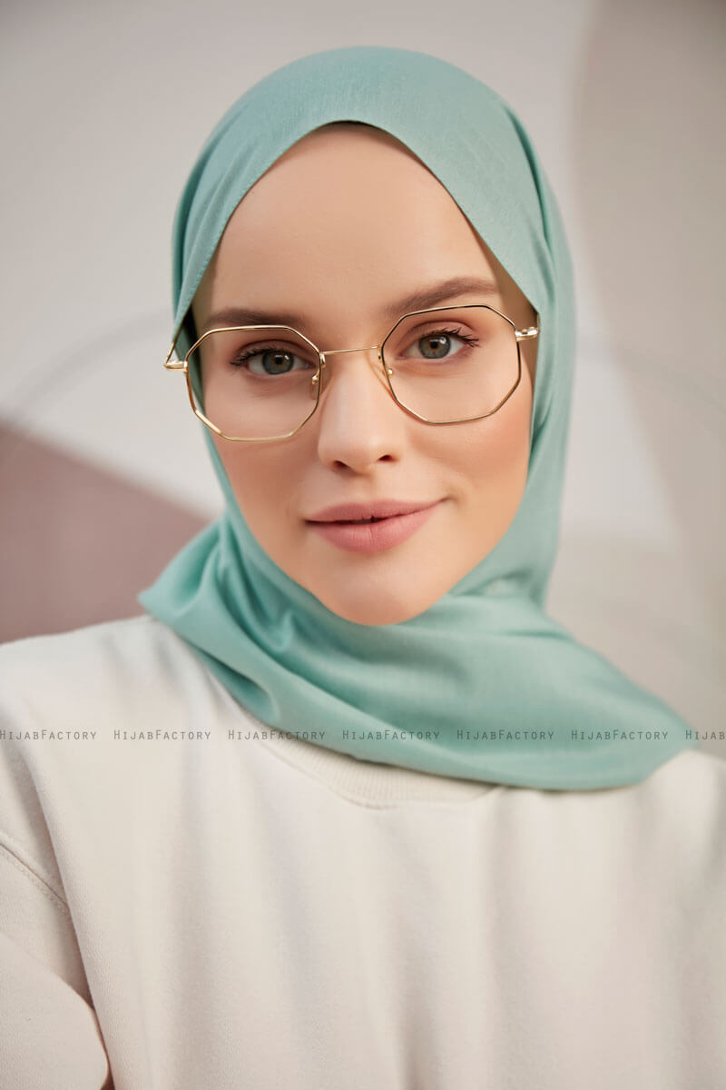 Silky Plain - Light Green Hijab - Hijab