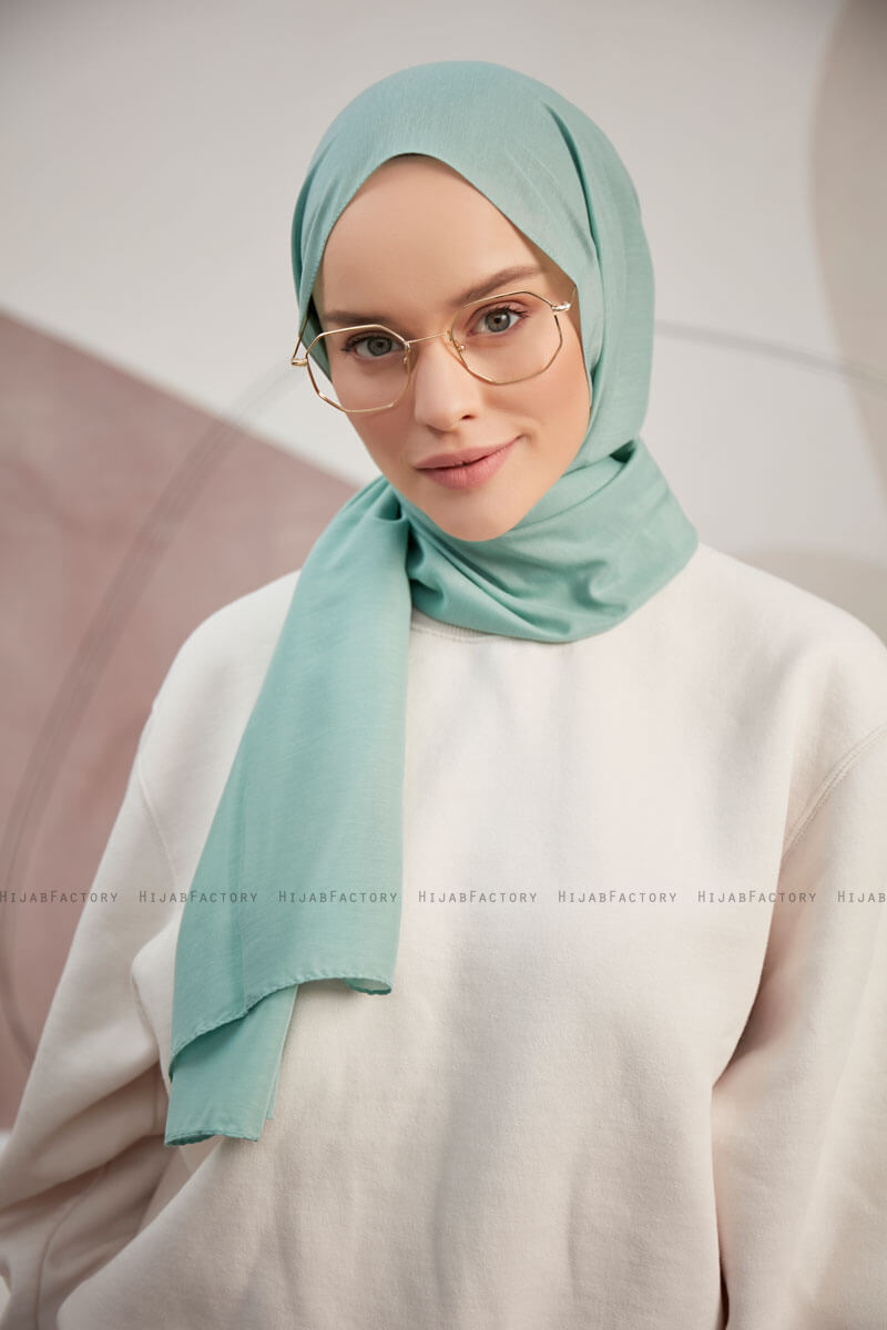 Silky Plain - Light Green Hijab - Hijab